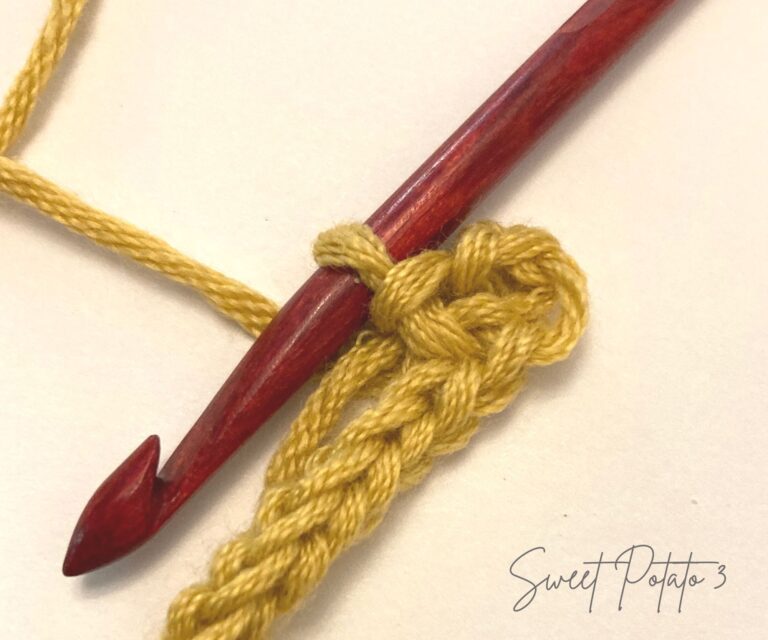 Fall Wheat Stalk - Free Crochet Applique Pattern - Sweet Potato 3