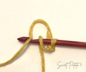 Fall Wheat Stalk - Free Crochet Applique Pattern - Sweet Potato 3