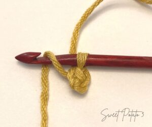Fall Wheat Stalk - Free Crochet Applique Pattern - Sweet Potato 3