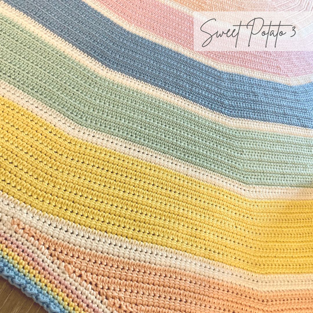 Rainbow Hope Crochet Blanket Pattern - Sweet Potato 3