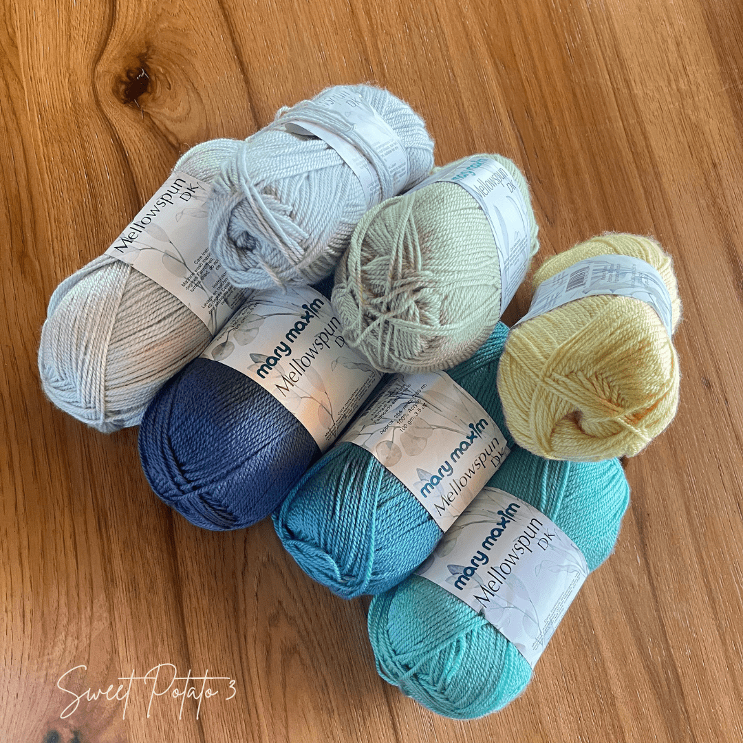 Forget Me Knot Flower Blanket Pattern - Sweet Potato 3