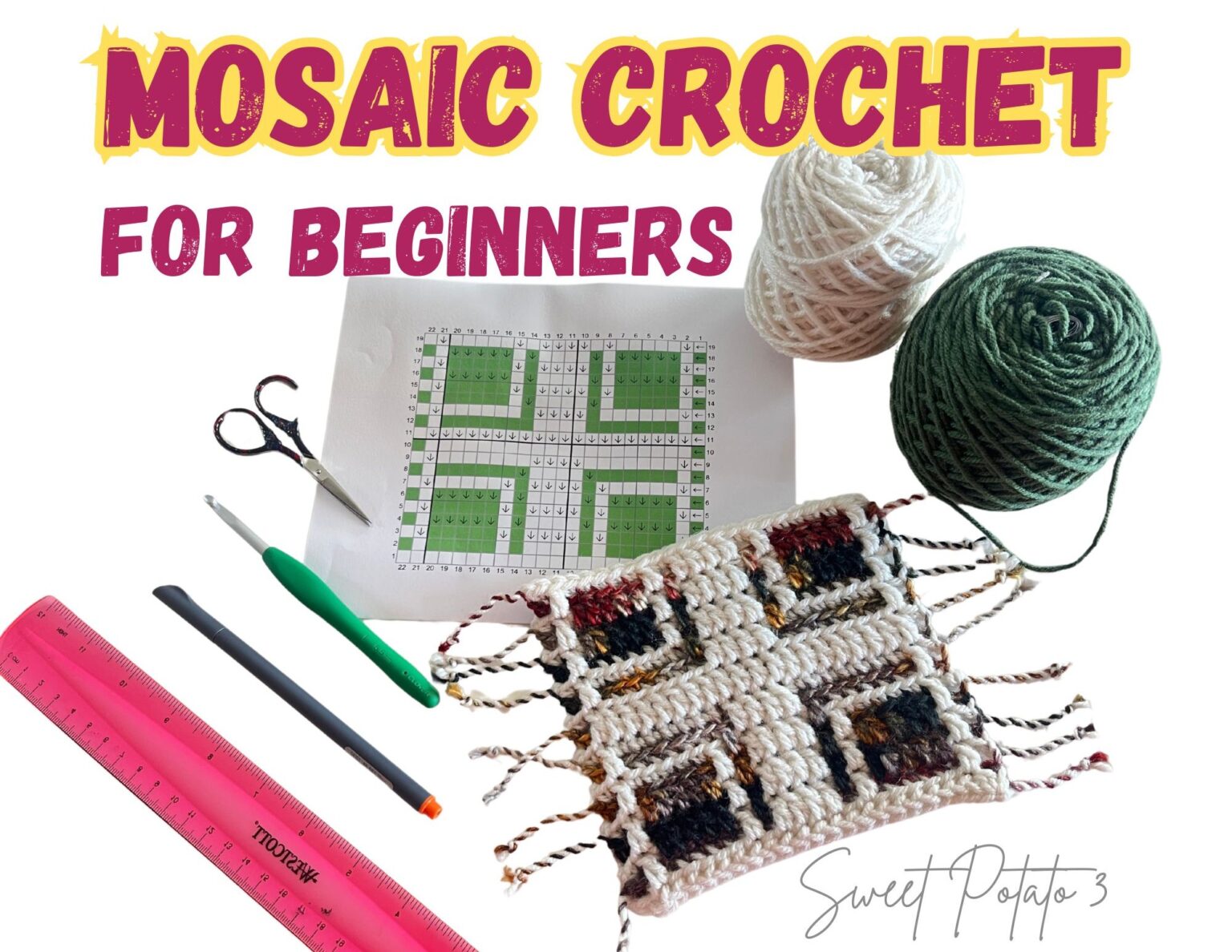 Mosaic Crochet: An Intro for Beginners - Sweet Potato 3