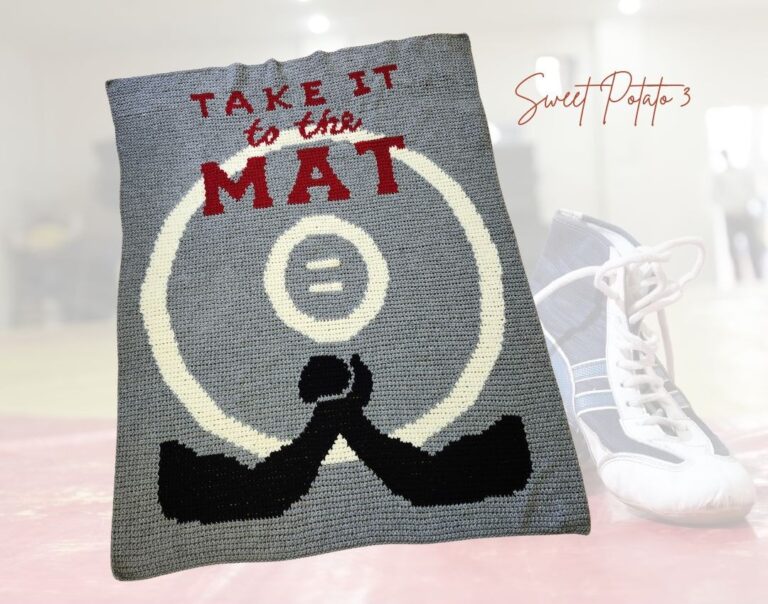 Take It to the Mat – Wrestling Crochet Blanket Pattern - Sweet Potato 3