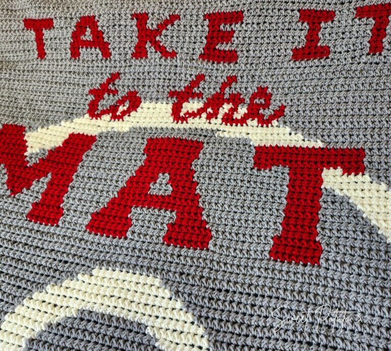 Take It to the Mat – Wrestling Crochet Blanket Pattern - Sweet Potato 3